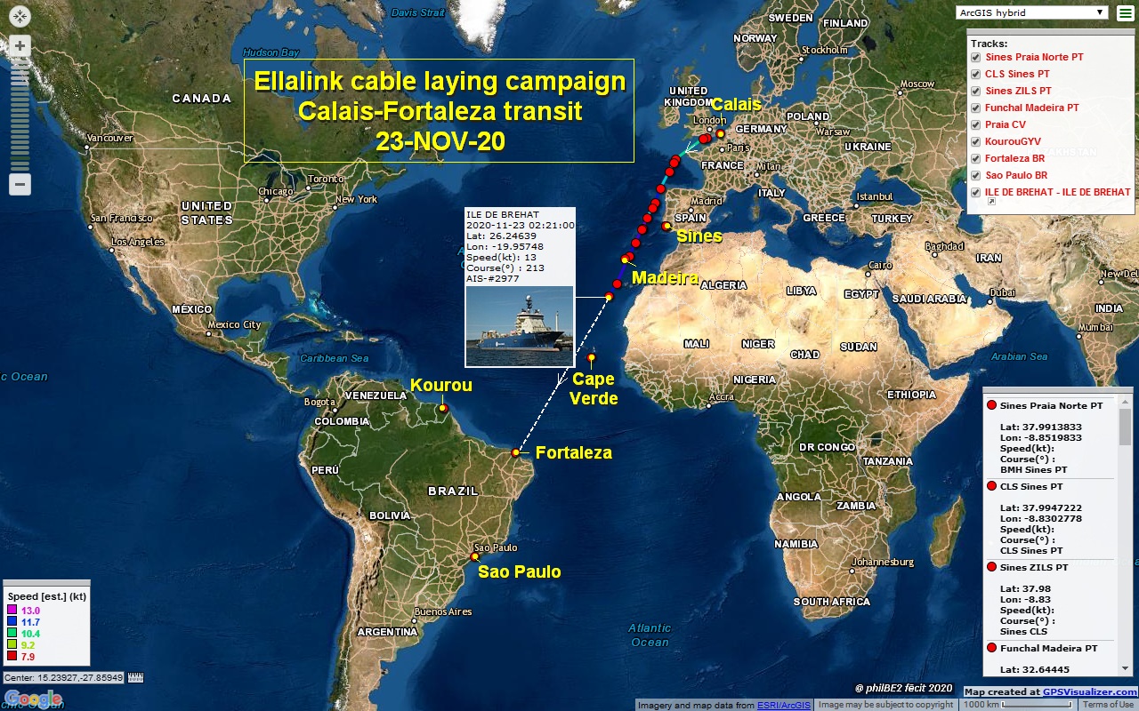 Tienden primer cable submarino de fibra óptica en el Océano Atlántico ...